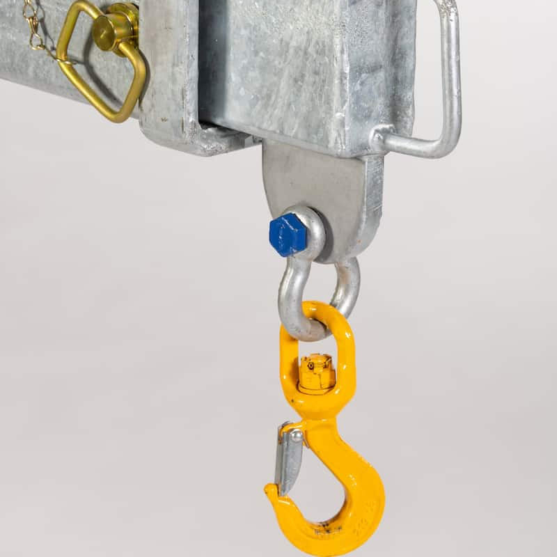 Adjustable Forklift Jib Attachment 2000kg - Australian Made | Jib ...